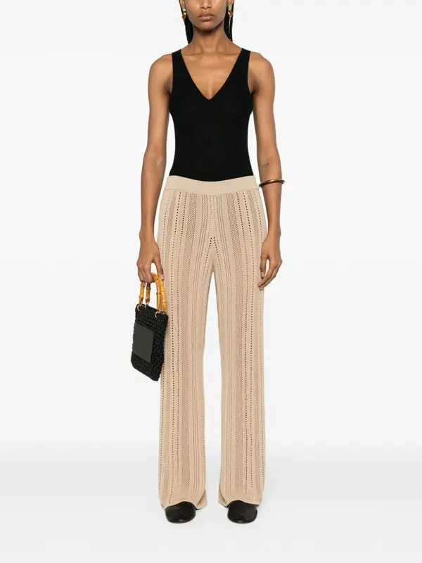 BY MALENE BIRGER Kiraz Flared Knit Trousers
