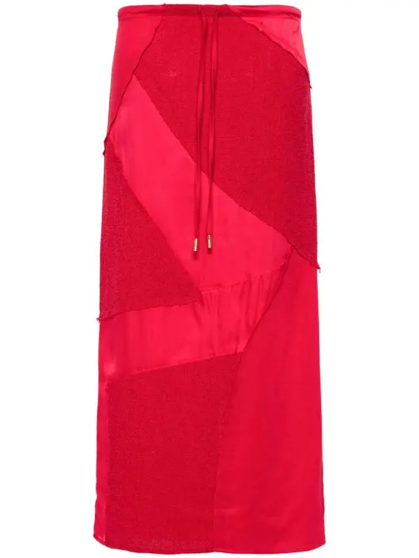 Cult Gaia Patchwork Midi Skirt