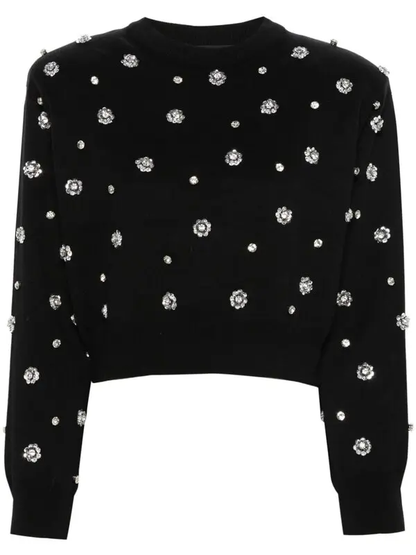 ROTATE BY BIRGER CHRISTENSEN Sequin-embellished Jumper