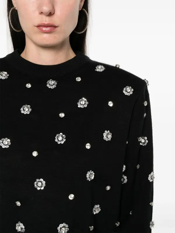 ROTATE BY BIRGER CHRISTENSEN Sequin-embellished Jumper