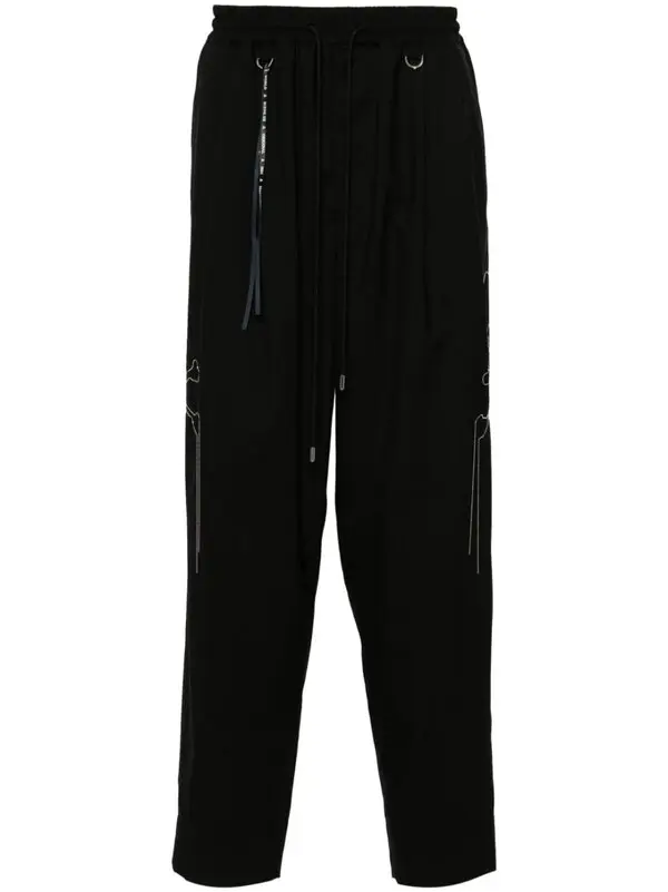 MASTERMIND WORLD Beaded-skulls Wool Trousers