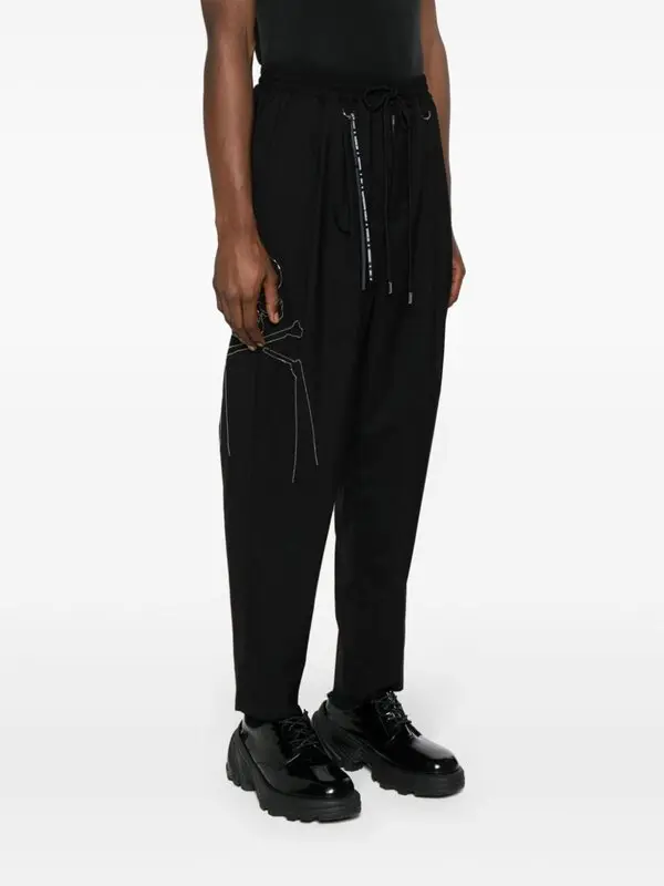 MASTERMIND WORLD Beaded-skulls Wool Trousers