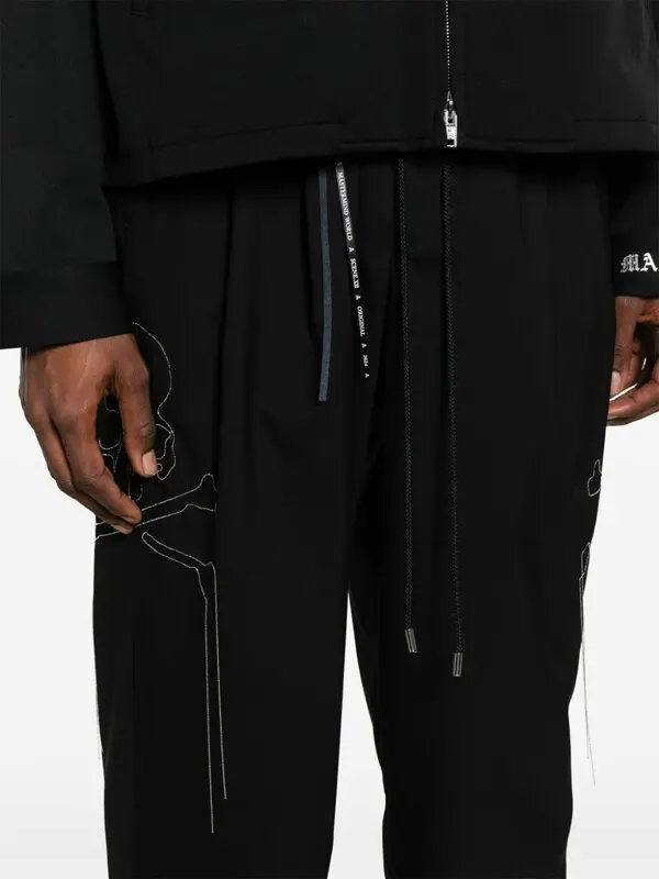 MASTERMIND WORLD Beaded-skulls Wool Trousers