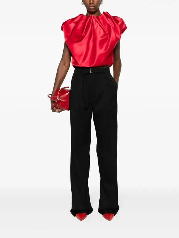 LANVIN X Future Belted Straight Trousers