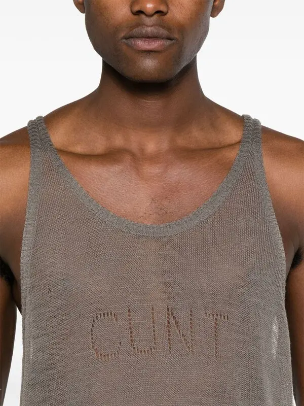 Rick Owens Open-knit Tank Top