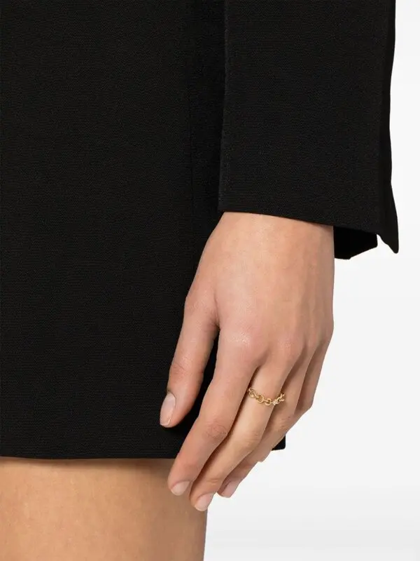 Lizzie Mandler 18kt Gold Diamond Chain-link Ring