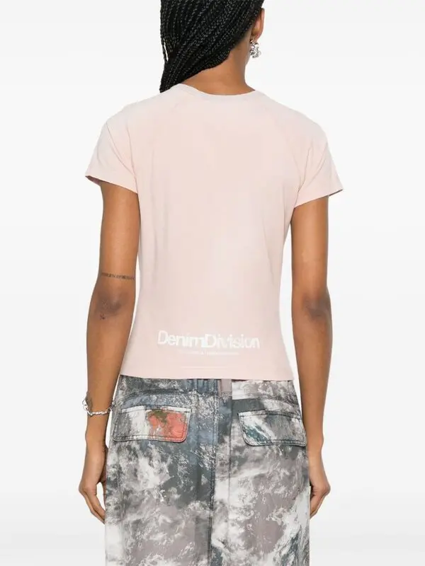 DIESEL® T-vincie Rhinestone-embellished T-shirt - Pink