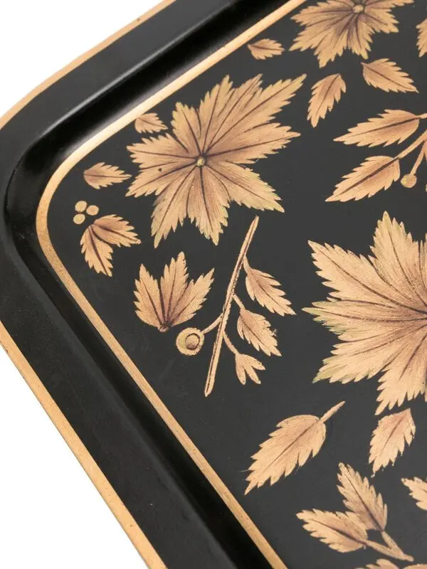 LES-OTTOMANS X Browns Floral-print Iron Tray