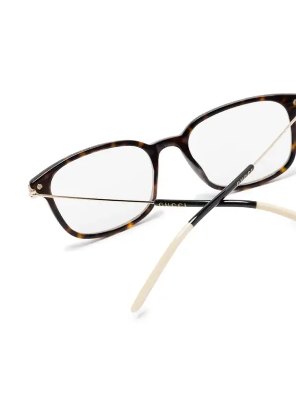 Gucci Square Frame Glasses - Brown