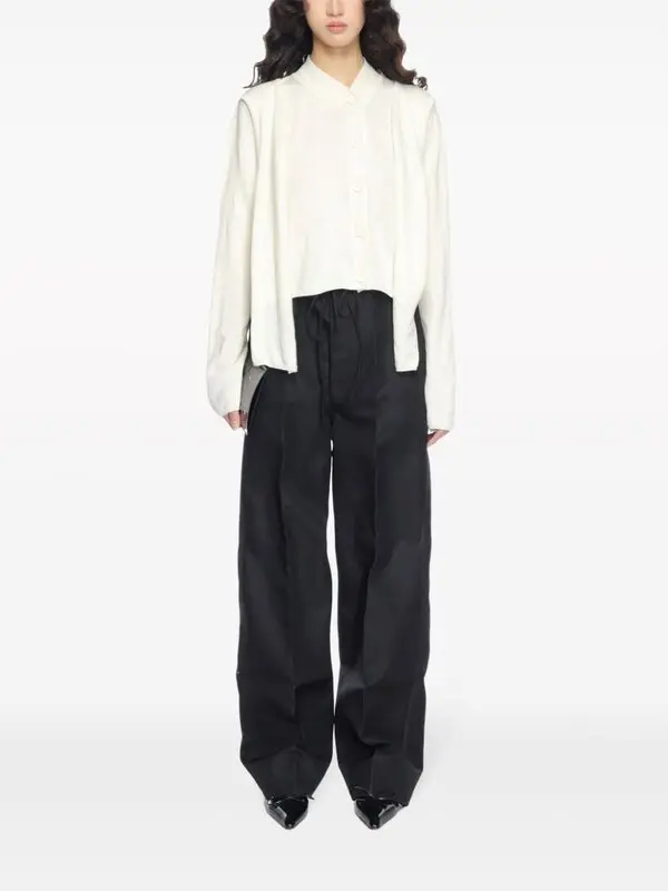 MAISON MARGIELA Layered Asymmetric Cardigan
