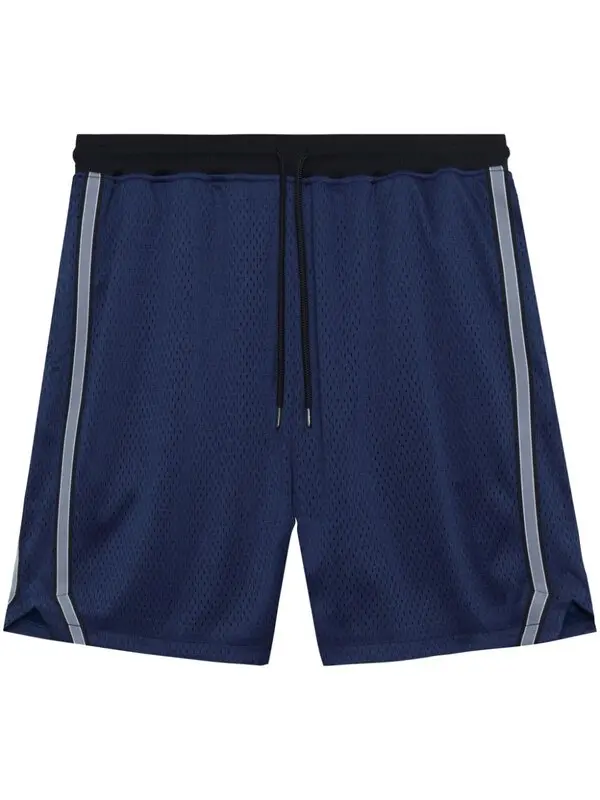 John Elliott Stripe-detail Mesh Shorts
