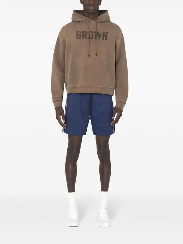 John Elliott Stripe-detail Mesh Shorts