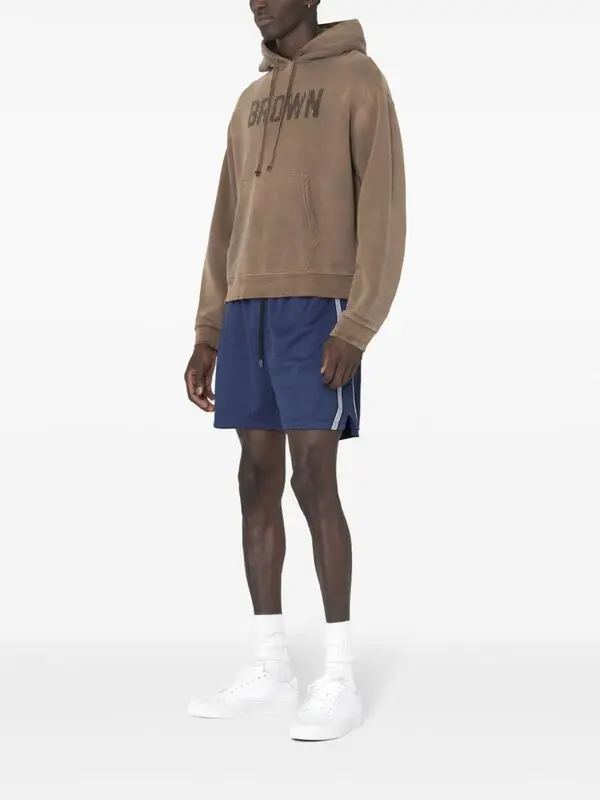 John Elliott Stripe-detail Mesh Shorts