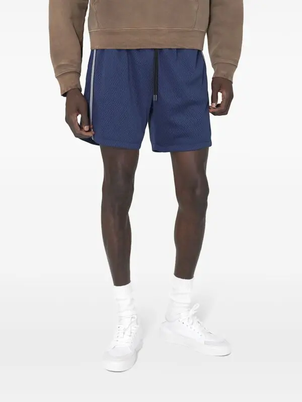 John Elliott Stripe-detail Mesh Shorts