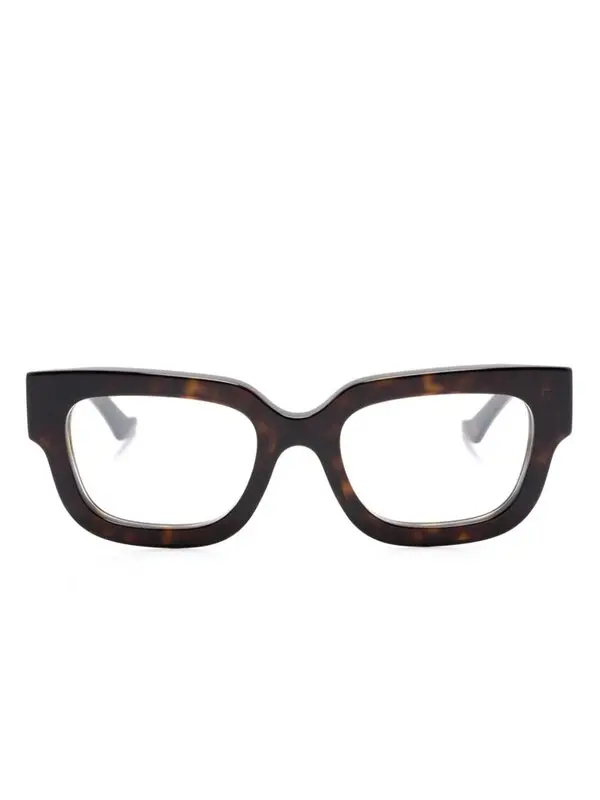 Gucci Gg1548o Square-frame Glasses - Brown