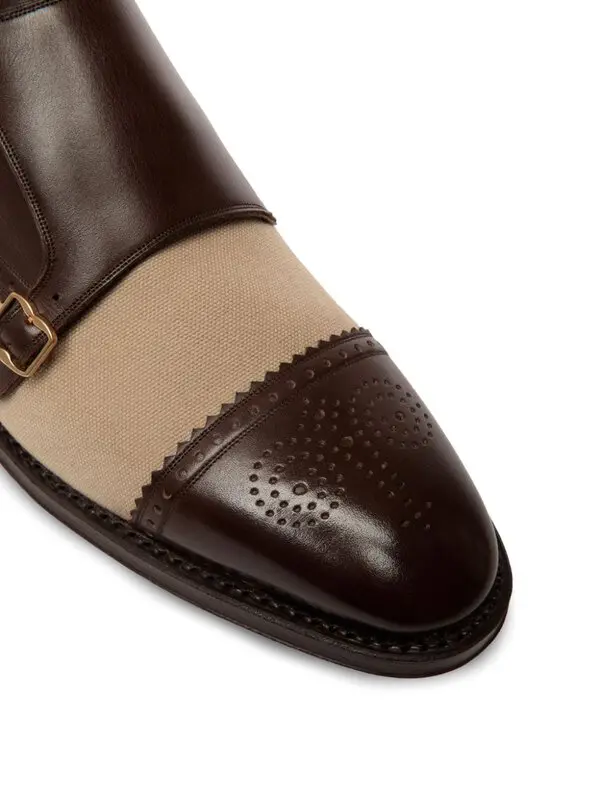 Bally Brown Double Monk Strap Leather Shoes Bally Men main image 4