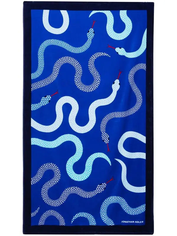 Jonathan Adler Eden Snake-print Beach Towel