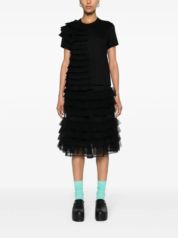 Noir Kei Ninomiya Ruffled-layer T-shirt