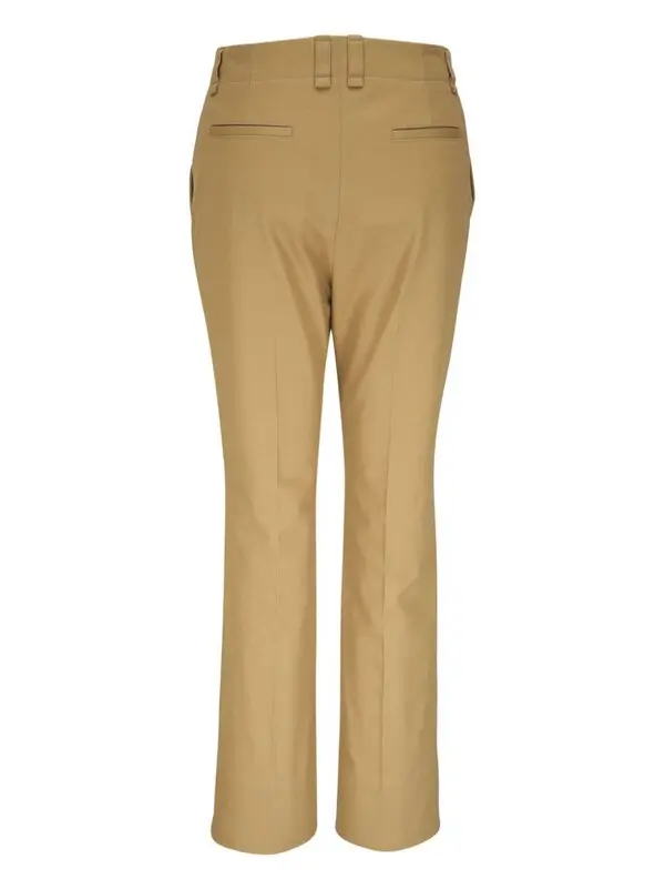 Saint Laurent Straight-leg Cotton Trousers - Neutrals