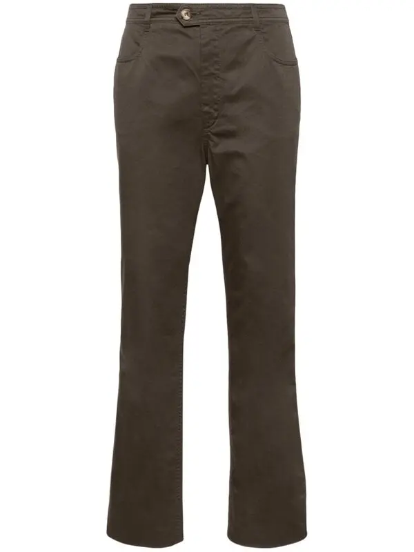 Saint Laurent Straight-leg Trousers - Brown