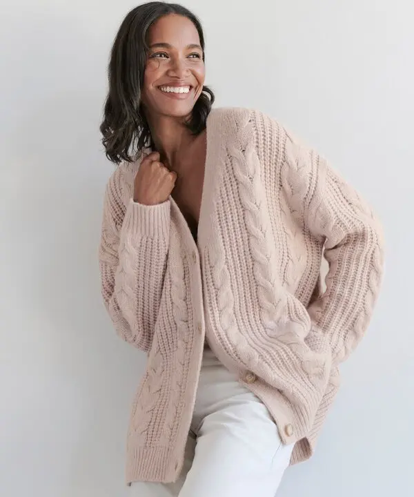 Jenni Kayne Cable Cocoon Cardigan Sweater