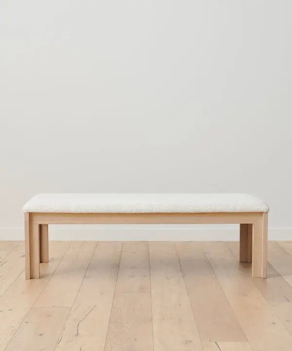 Jenni Kayne Otto Bench - Ivory,white,oak
