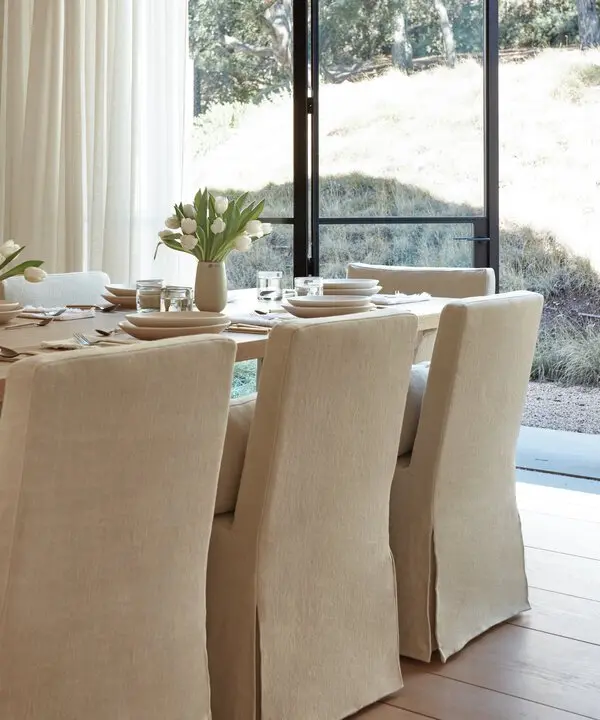Jenni Kayne Sunset Dining Chair Slipcover - Tan