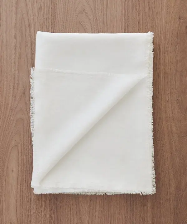 Jenni Kayne Frayed Linen Tablecloth - Ivory