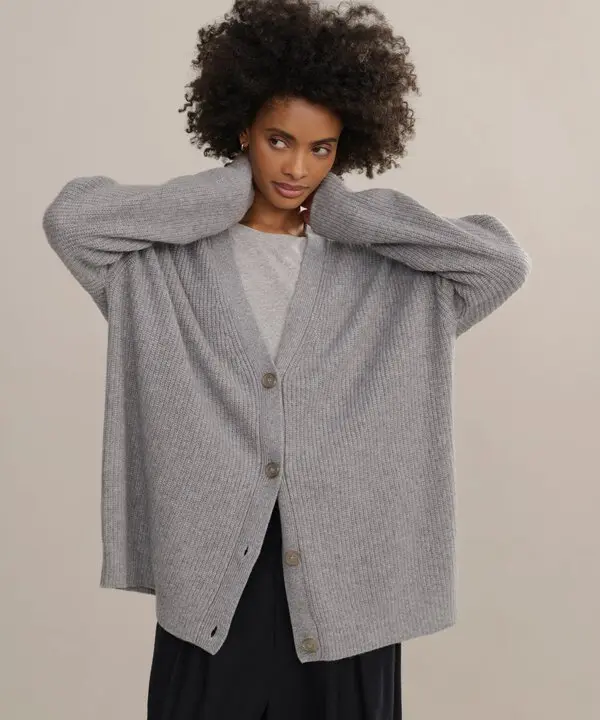 Jenni Kayne Cashmere Cocoon Cardigan - Grey