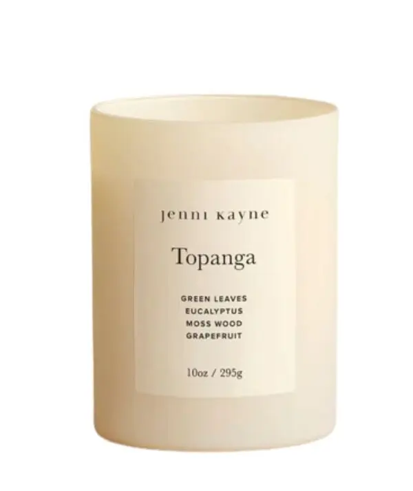 Jenni Kayne Topanga Glass Candle - Moss