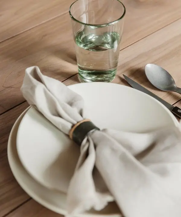 STACIE KRAJCHIR Ceramic Napkin Rings Set Of 4