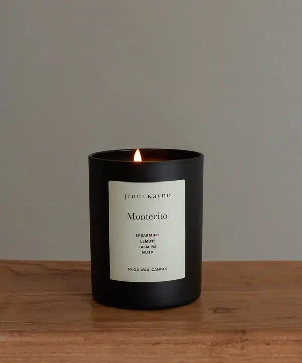 Jenni Kayne Montecito Glass Candle - Black