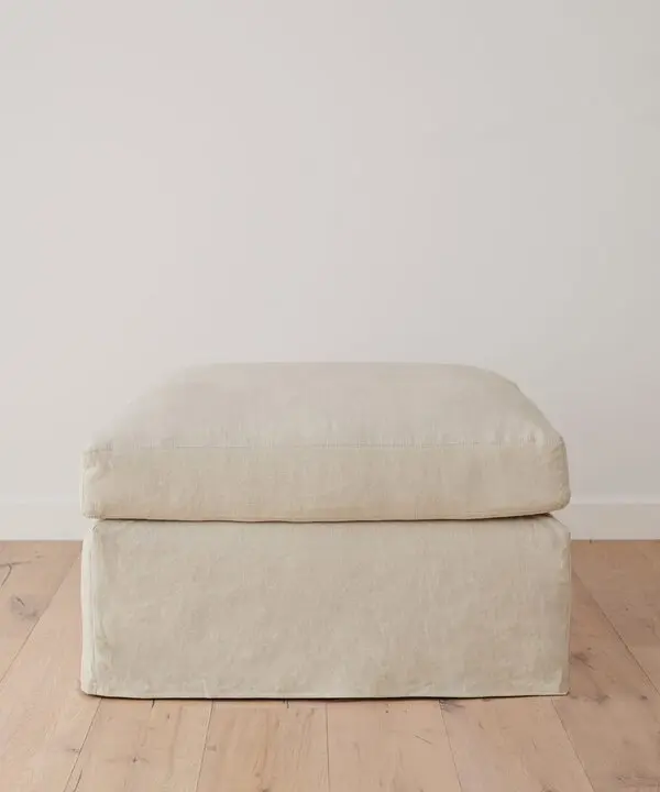 Jenni Kayne Harbor Ottoman - Tan
