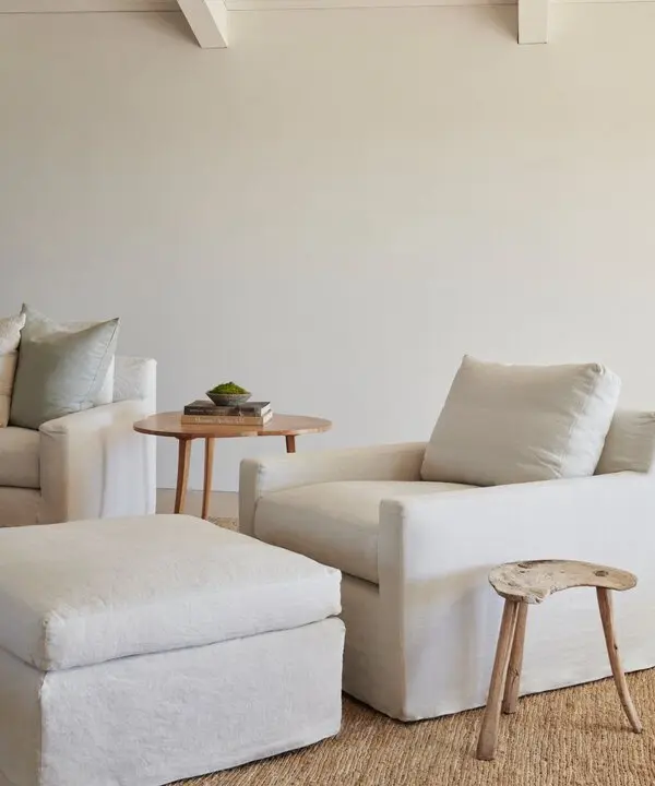 Jenni Kayne Harbor Ottoman - Tan