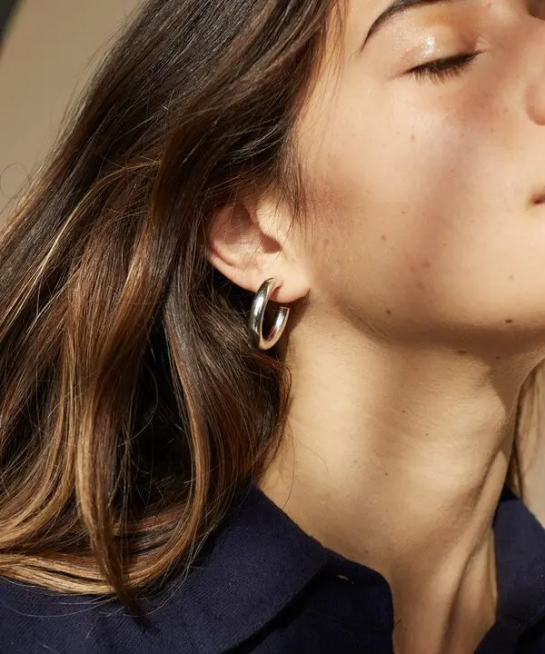Sophie Buhai Small Everyday Hoop Earrings In Silver | Editorialist