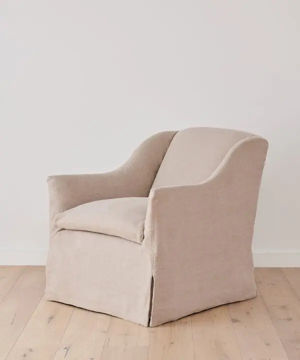 Jenni Kayne Miramar Chair - White,flax Linen