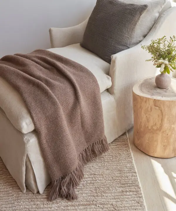 Jenni Kayne Alpaca Basketweave Throw Pillow