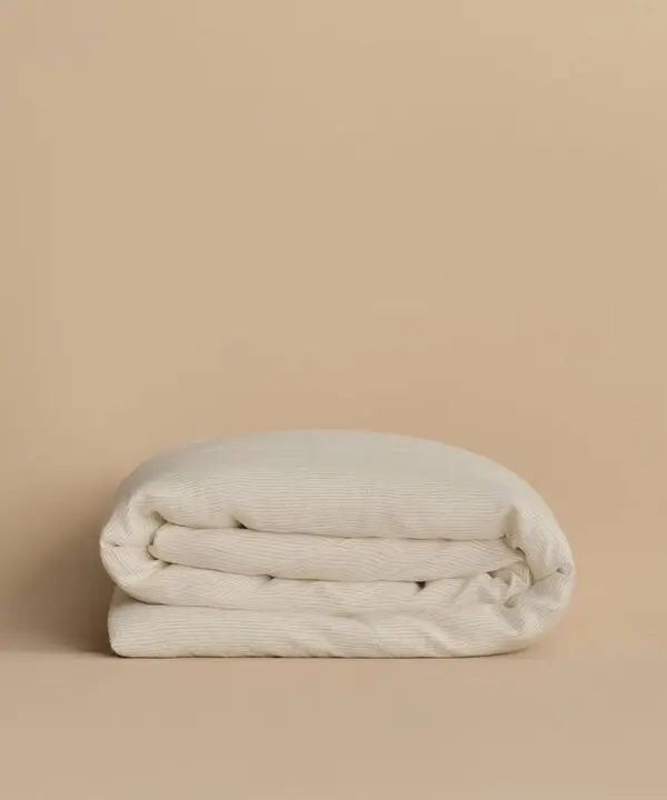 Jenni Kayne Dusk Linen Duvet Cover - Flax Linen,cove,stripe