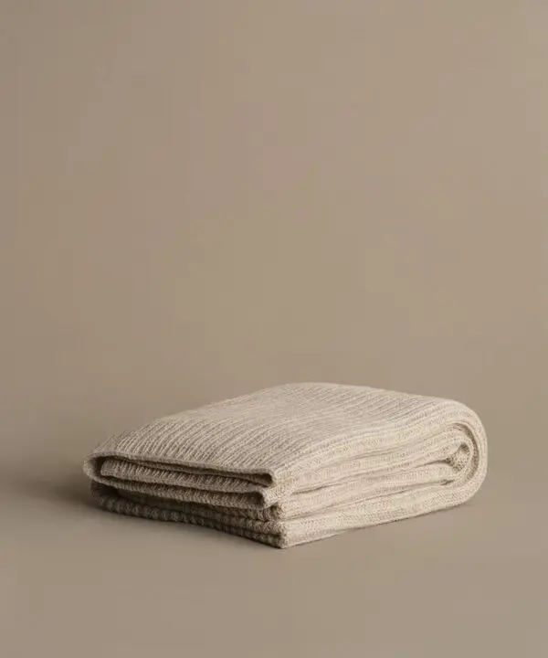 Jenni Kayne Wool Fisherman Throw - Oatmeal