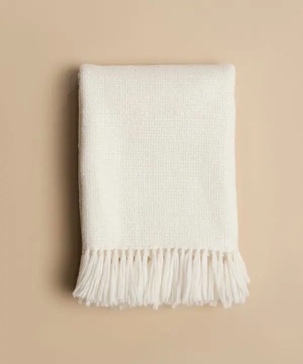 Jenni Kayne Alpaca Basketweave Throw Pillow - Ivory