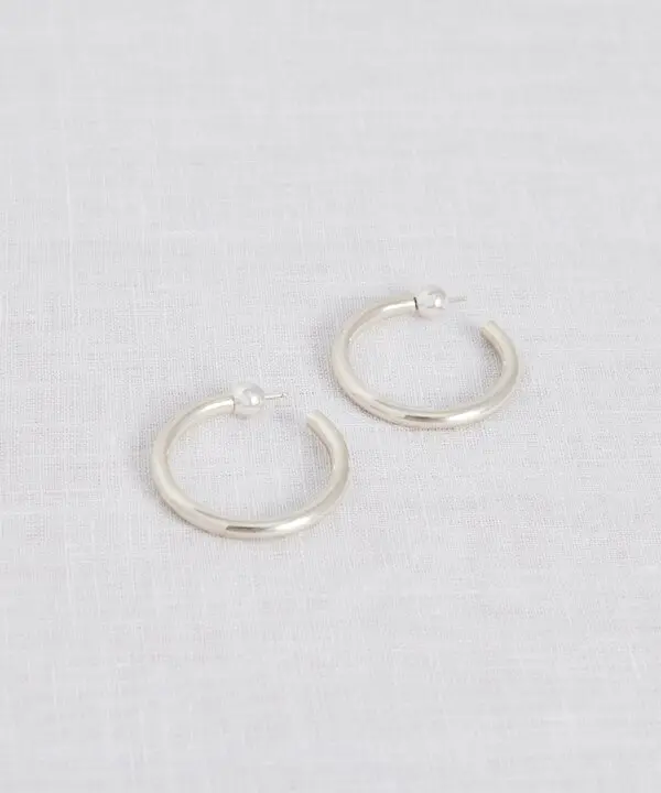 SOPHIE BUHAI Clara Hoop Earrings - Silver
