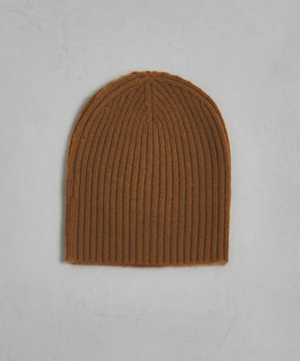 Jenni Kayne Cashmere Beanie Hat - Rust | Editorialist display picture 2