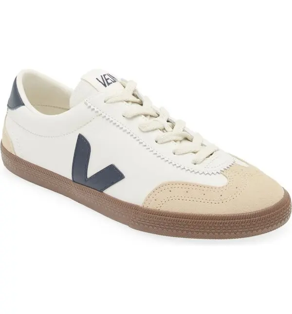 VEJA Volley Leather Sneakers - White Nautico Bark