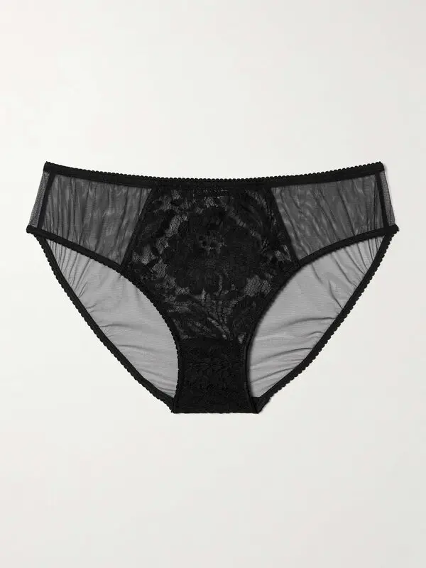 Dolce & Gabbana Tulle And Lace Briefs