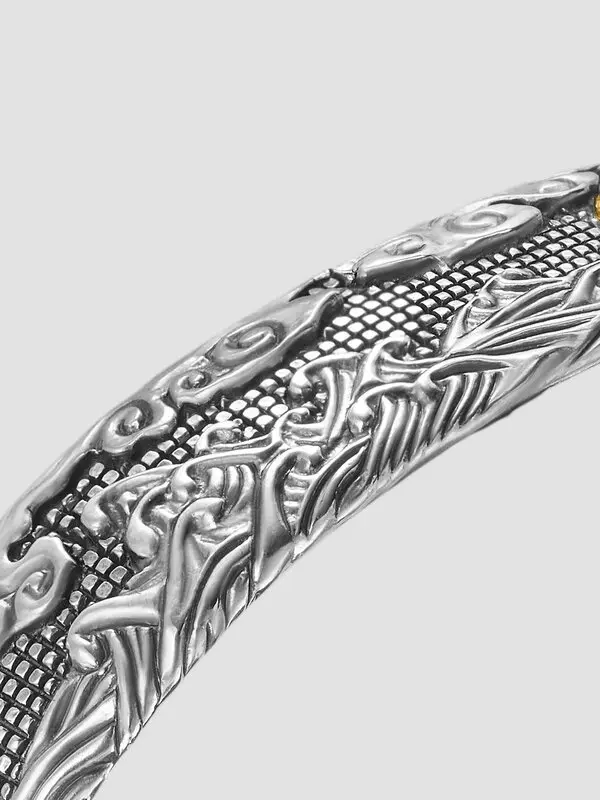 David Yurman Waves Cuff Bracelet In Sterling