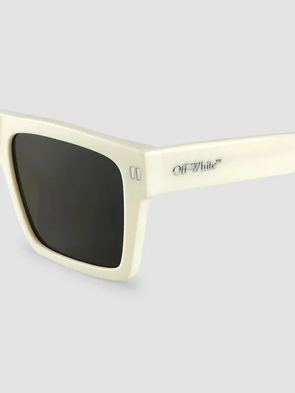 Off-White 54mm Lawton Sunglasses - White Dark Grey