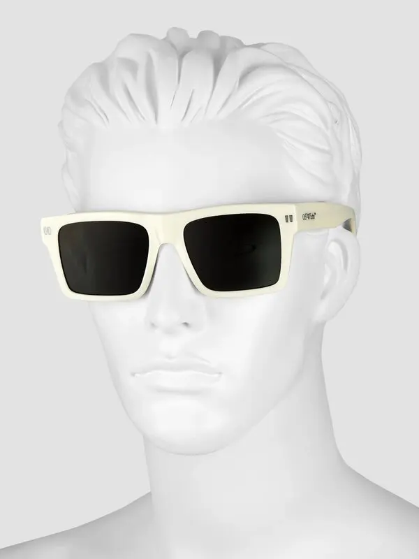 Off-White 54mm Lawton Sunglasses - White Dark Grey