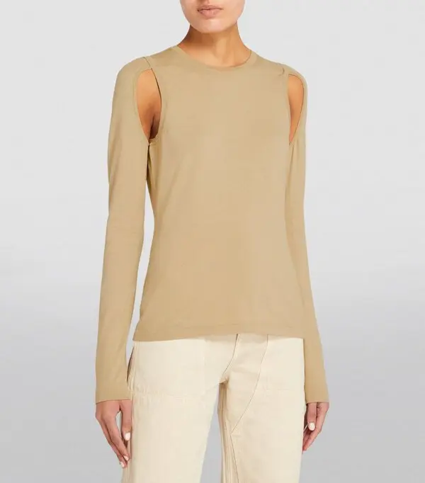 Helmut Lang Cut-out T-shirt