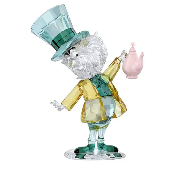 SWAROVSKI Alice In Wonderland Mad Hatter Figurine - Green