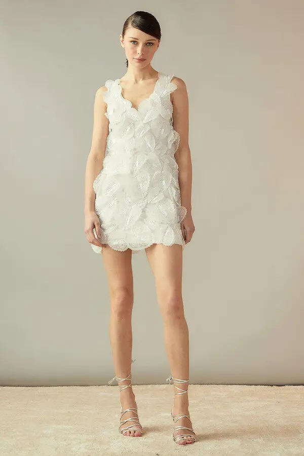 Cynthia Rowley Elle Embellished Heart Dress In White - 86% Off |  Editorialist